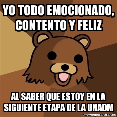 Meme Pedobear - yo todo emocionado, contento y feliz al saber que estoy ...