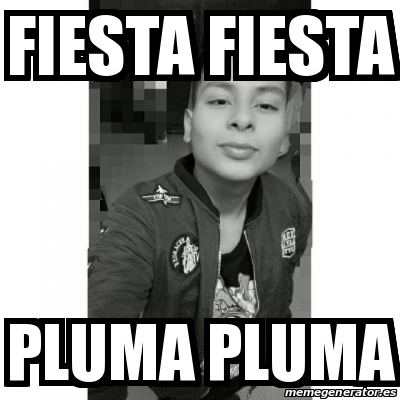 Meme Personalizado - Fiesta fiesta Pluma pluma - 29807097