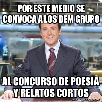 Meme Matias Prats - Por este medio se convoca a los dem grupo al ...