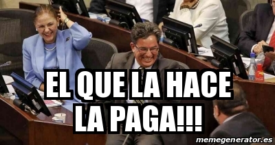 Meme Personalizado - El que la hace la paga!!! - 29840542