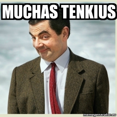 Meme Mr Bean - Muchas tenkius - 29938671
