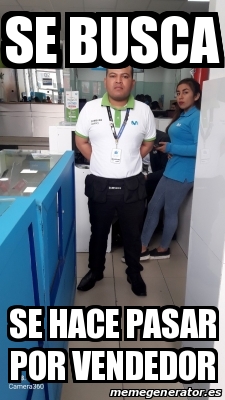 Meme Personalizado - Se busca Se hace pasar por vendedor - 29992049