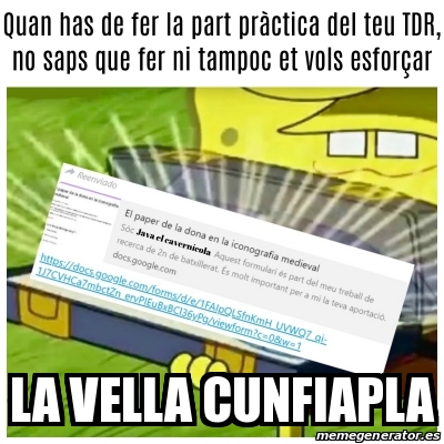 Meme Personalizado - La vella cunfiapla - 29994446