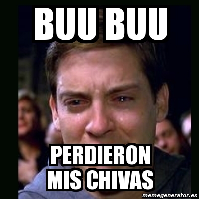 Meme crying peter parker - buu buu perdieron mis chivas - 3133090