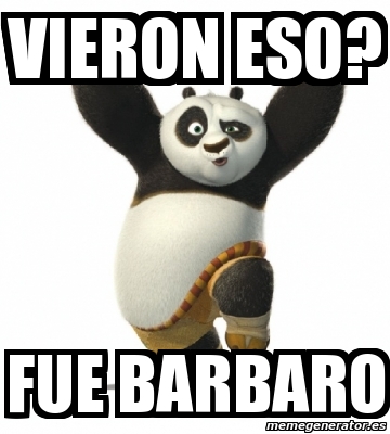 Meme Personalizado - vieron eso? fue barbaro - 3182788
