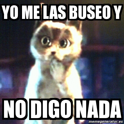 Meme Personalizado - yo me las buseo y no digo nada - 3185386