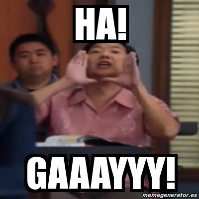 Meme Personalizado - HA! gaaayyy! - 3212159