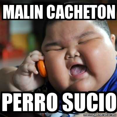 Meme fat chinese kid - MALIN CACHETON PERRO SUCIO - 3217419