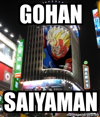 Meme Personalizado - gohan saiyaman - 3248399
