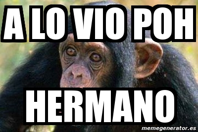 Meme Personalizado - A LO VIO POH HERMANO - 3260219