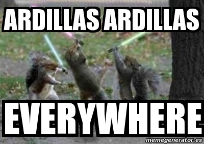 Meme Personalizado - aRDILLAS ARDILLAS everywhere - 3263752
