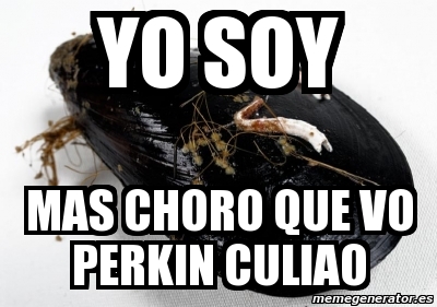 Meme Personalizado - yo soy Mas choro que vo perkin culiao - 3297278