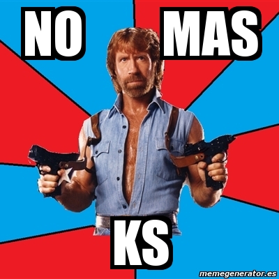 Meme Chuck Norris - NO MAS KS - 3316632