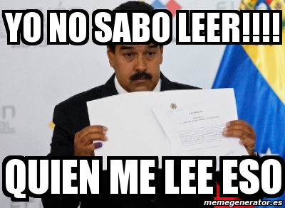 Meme Personalizado - yo no sabo leer!!!! quien me lee eso - 3334985