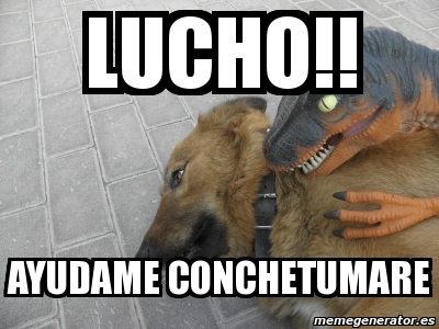 Meme Personalizado - Lucho!! ayudame conchetumare - 3335969
