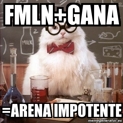 Meme Chemistry Cat - fmln+gana =arena impotente - 3362385