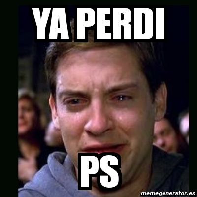 Meme crying peter parker - ya perdi ps - 3369736