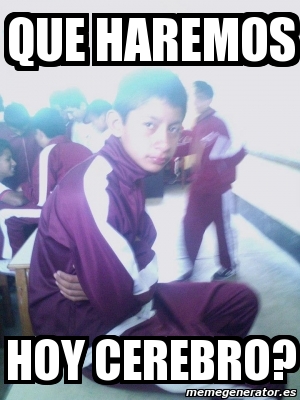 Meme Personalizado - Que haremos hoy cerebro? - 3384026