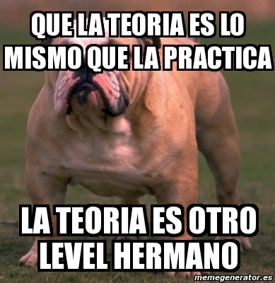 Meme Personalizado - que la teoria es lo mismo que la practica la ...