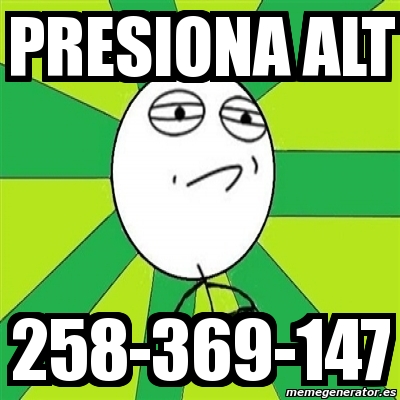 Meme Challenge Accepted - presiona alt 258-369-147 - 3043792