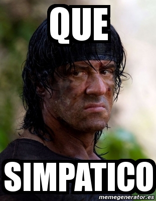 Meme Personalizado - que simpatico - 3441845