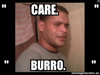 Meme Personalizado - " care. " " burro. " - 3464255