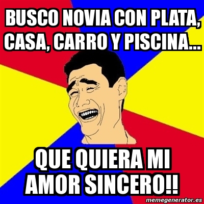 Meme Yao Ming - busco novia con plata, casa, carro y piscina... que ...