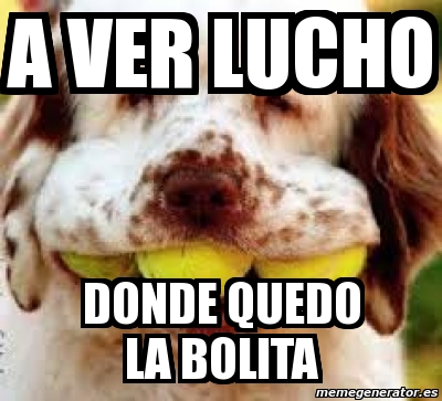 Meme Personalizado - a ver lucho donde quedo la bolita - 3582714
