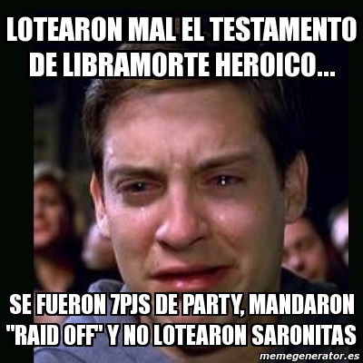 Meme crying peter parker - lotearon mal el testamento de libramorte ...