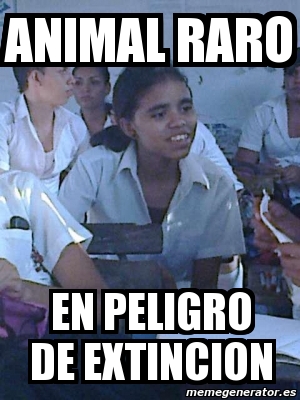 Meme Personalizado - Animal raro En peligro de extincion - 3692133