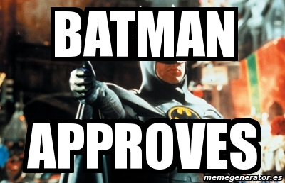 Meme Personalizado - batman approves - 3073735