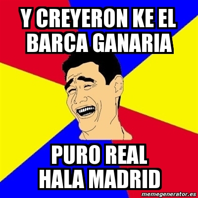 Meme Yao Ming - y creyeron ke el barca ganaria puro real hala madrid ...
