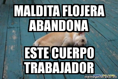 Meme Personalizado - MALDITA FLOJERA abandona ESTE CUERPO TRABAJADOR ...