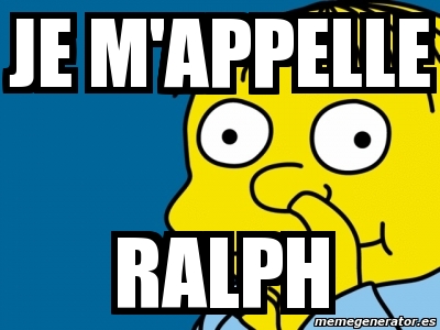 Meme Personalizado - je m'appelle ralph - 3809286
