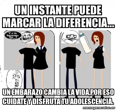 Meme Personalizado - Un instante puede marcar la diferencia... un ...