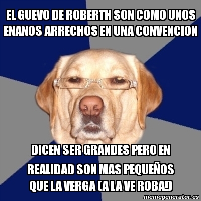 Meme Perro Racista - El guevo de roberth son como unos enanos arrechos ...