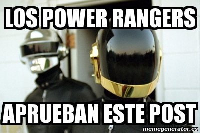 Meme Personalizado - Los power rangers aprueban este post - 3898890