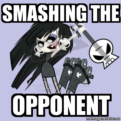 Meme Personalizado - smashing the opponent - 3951425