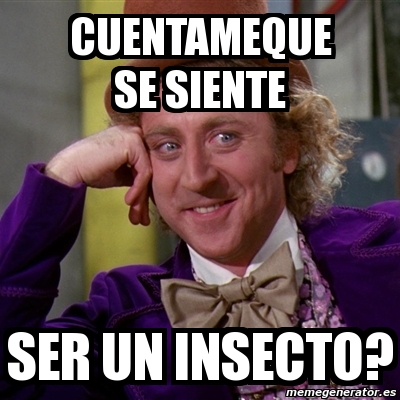 Meme Willy Wonka - cuentameque se siente ser un insecto? - 3984249