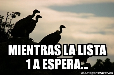 Meme Personalizado - Mientras la lista 1 a espera... - 30119203