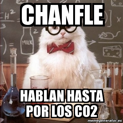 Meme Chemistry Cat - Chanfle Hablan hasta por los CO2 - 30129036