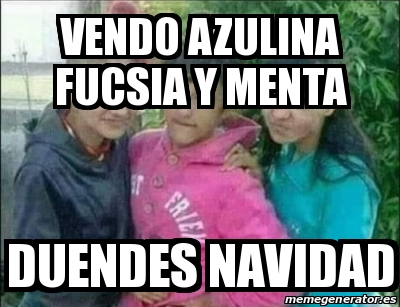 Meme Personalizado - Vendo azulina fucsia y menta Duendes navidad ...