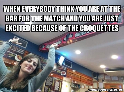 Meme Personalizado - WHEN EVERYBODY THINK YOU ARE AT THE BAR FOR THE ...