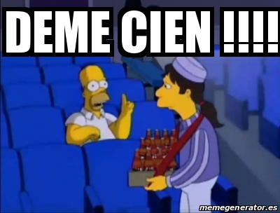 Meme Personalizado - DEME CIEN !!!! - 30174110