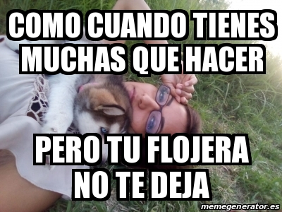 Meme Personalizado - como cuando tienes muchas que hacer pero tu ...