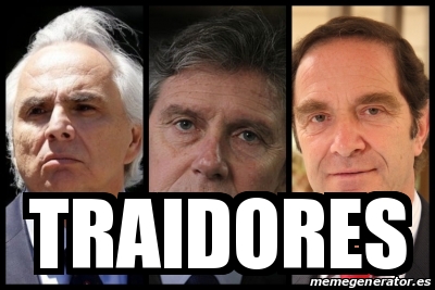Meme Personalizado - TRAIDORES - 30189977
