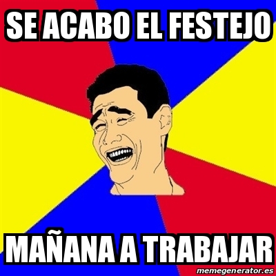 Meme Yao Ming - se acabo el festejo maÃ±ana a trabajar - 30197056