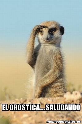 Meme Personalizado - EL OROStica...saludando - 30028848