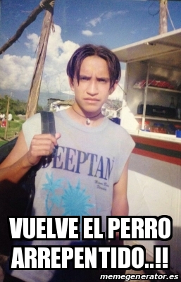 Meme Personalizado - Vuelve el perro arrepentido..!! - 30231659