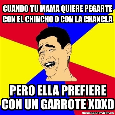 Meme Yao Ming - cuando tu mama quiere pegarte con el chincho o con la ...